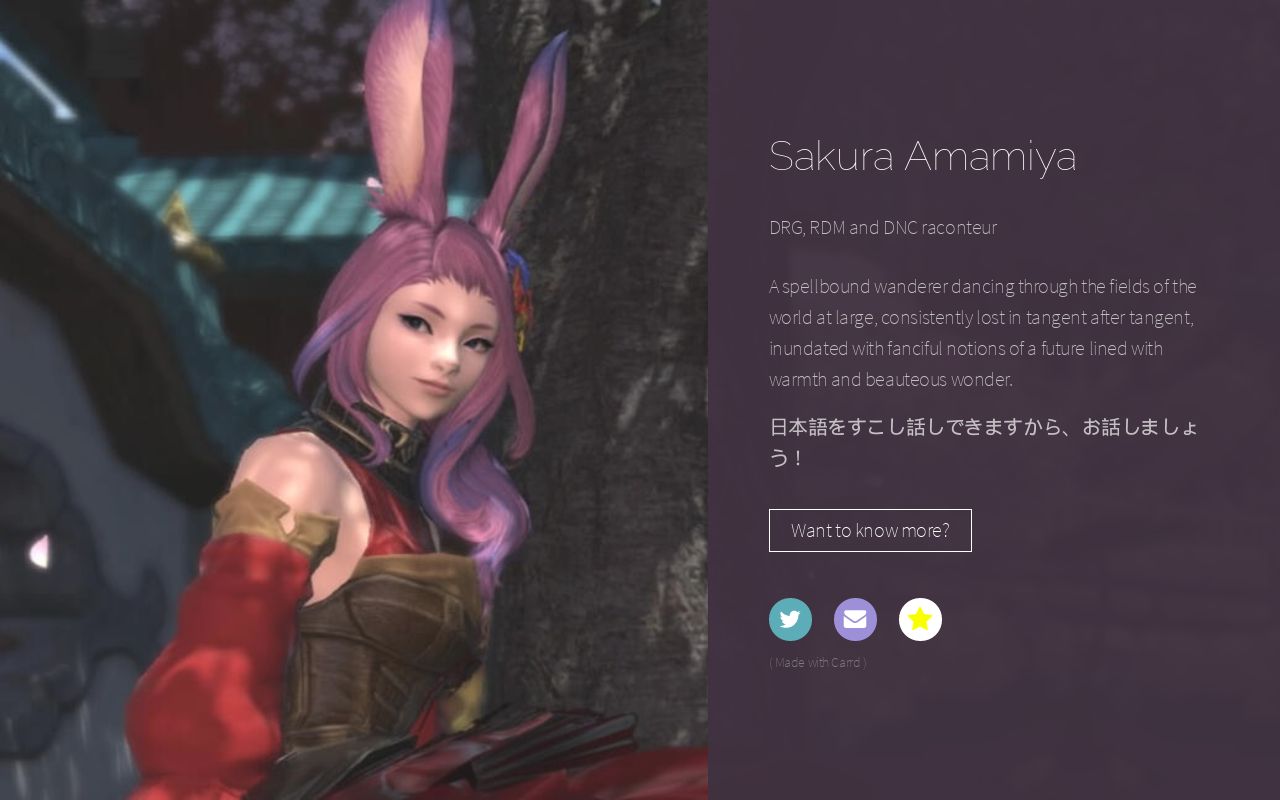 Sakura Amamiya - FFXIV